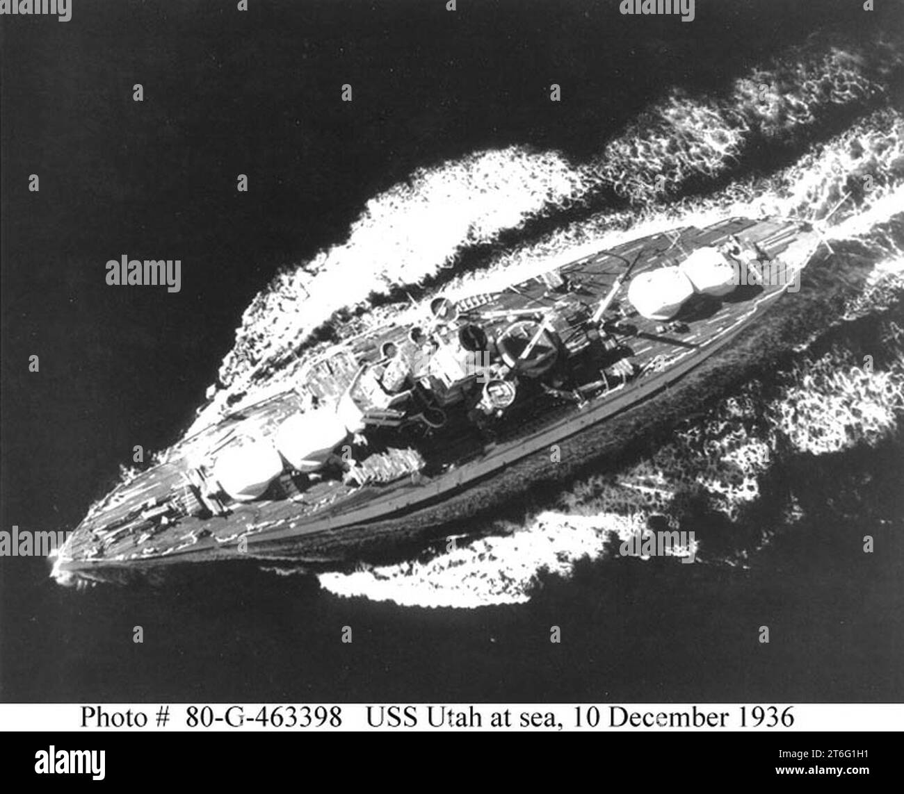 USS Utah, as target ship Stock Photo - Alamy