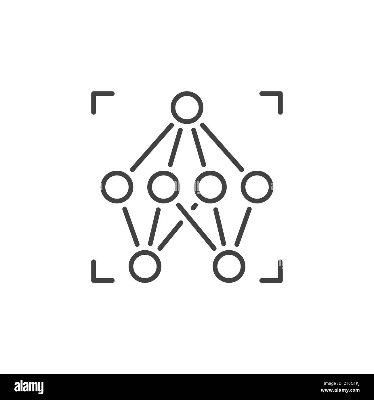 Neural Network Vector Future Technology Concept Outline Icon Or Symbol