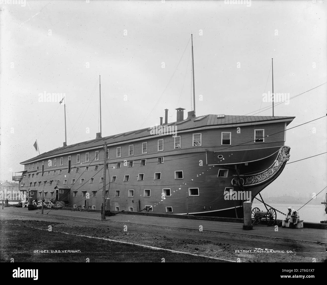 USS Vermont hulk 1898 Stock Photo - Alamy