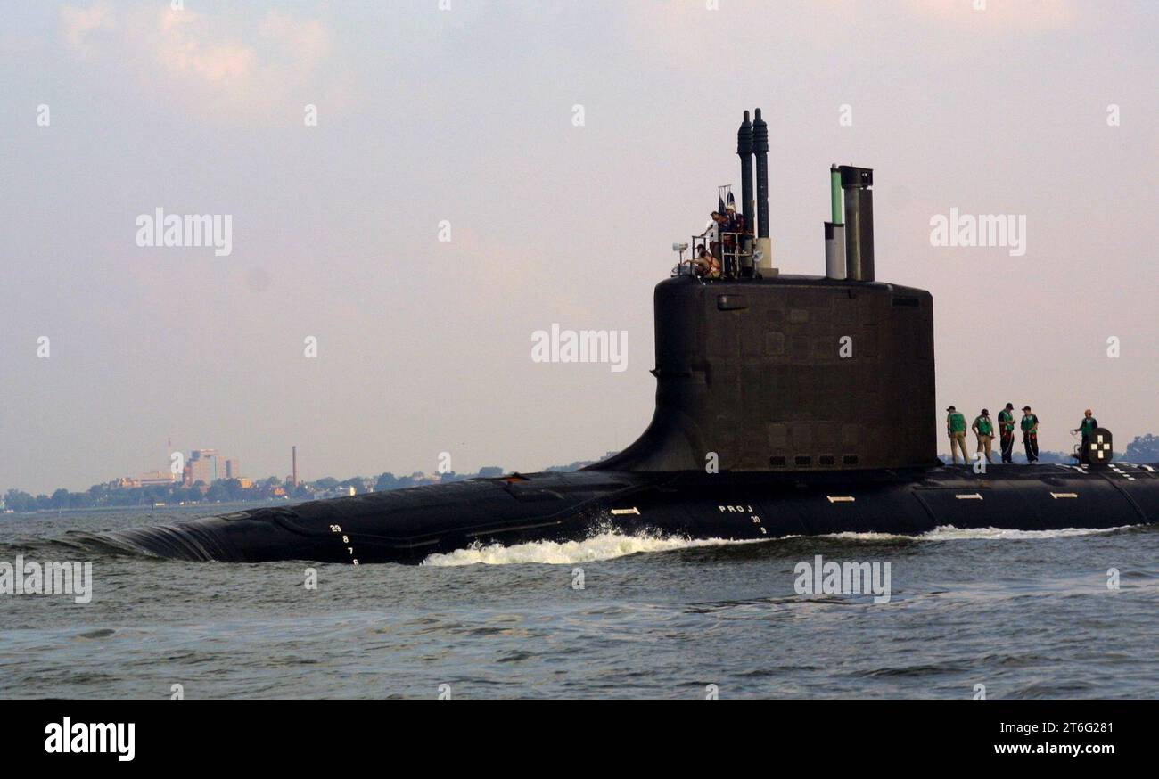 USS Virginia (SSN-774) bravo sea trials Stock Photo - Alamy