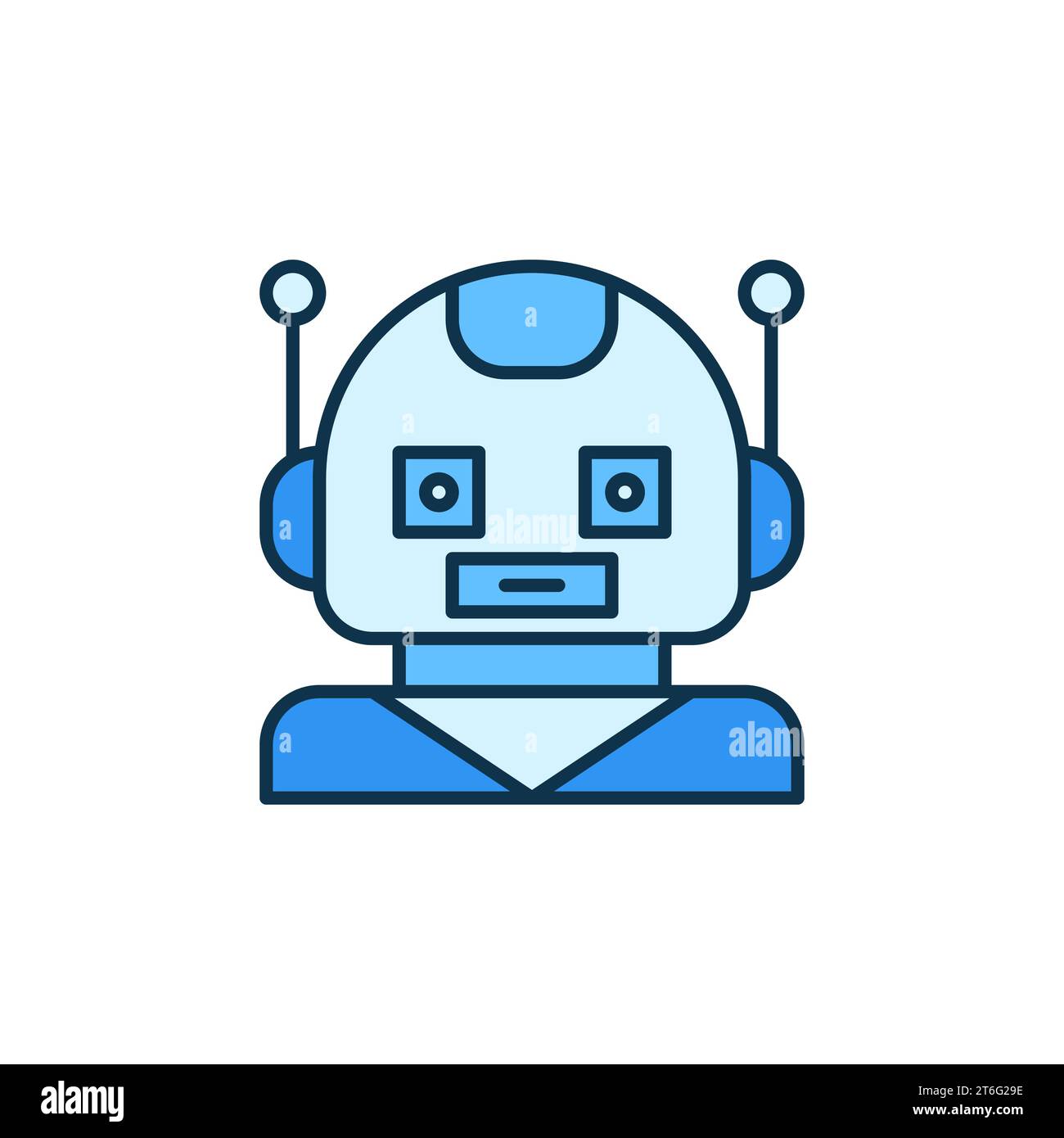 Funny Robot Chatbot vector concept colored icon or logo element Stock ...