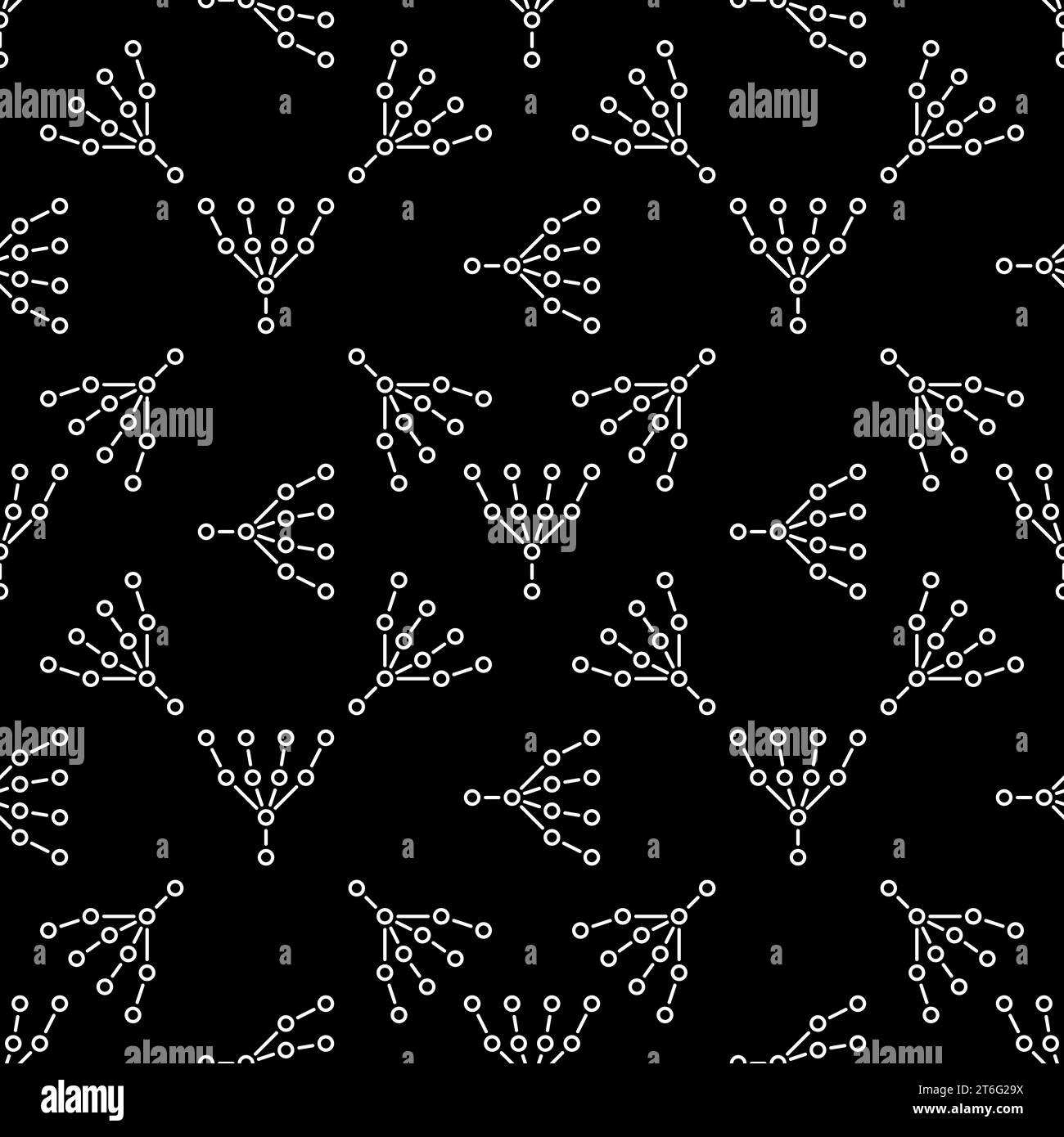 Machine Learning Neural Network vector concept dark line seamless ...