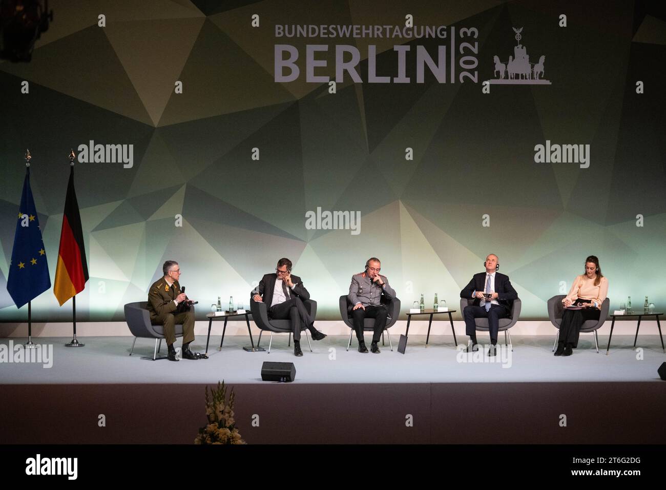 10 November 2023, Berlin: Valdemaras Rupsys (l-r), Commander-in-Chief ...