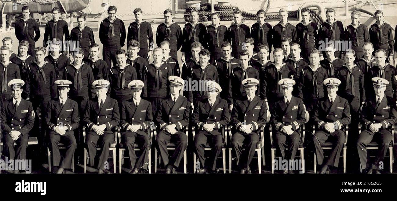 USS Wadleigh DD-689 crew photo from 1945 Stock Photo - Alamy