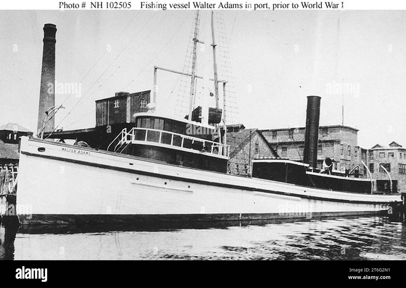 USS Walter Adams (SP-400) as civilian trawler Stock Photo - Alamy
