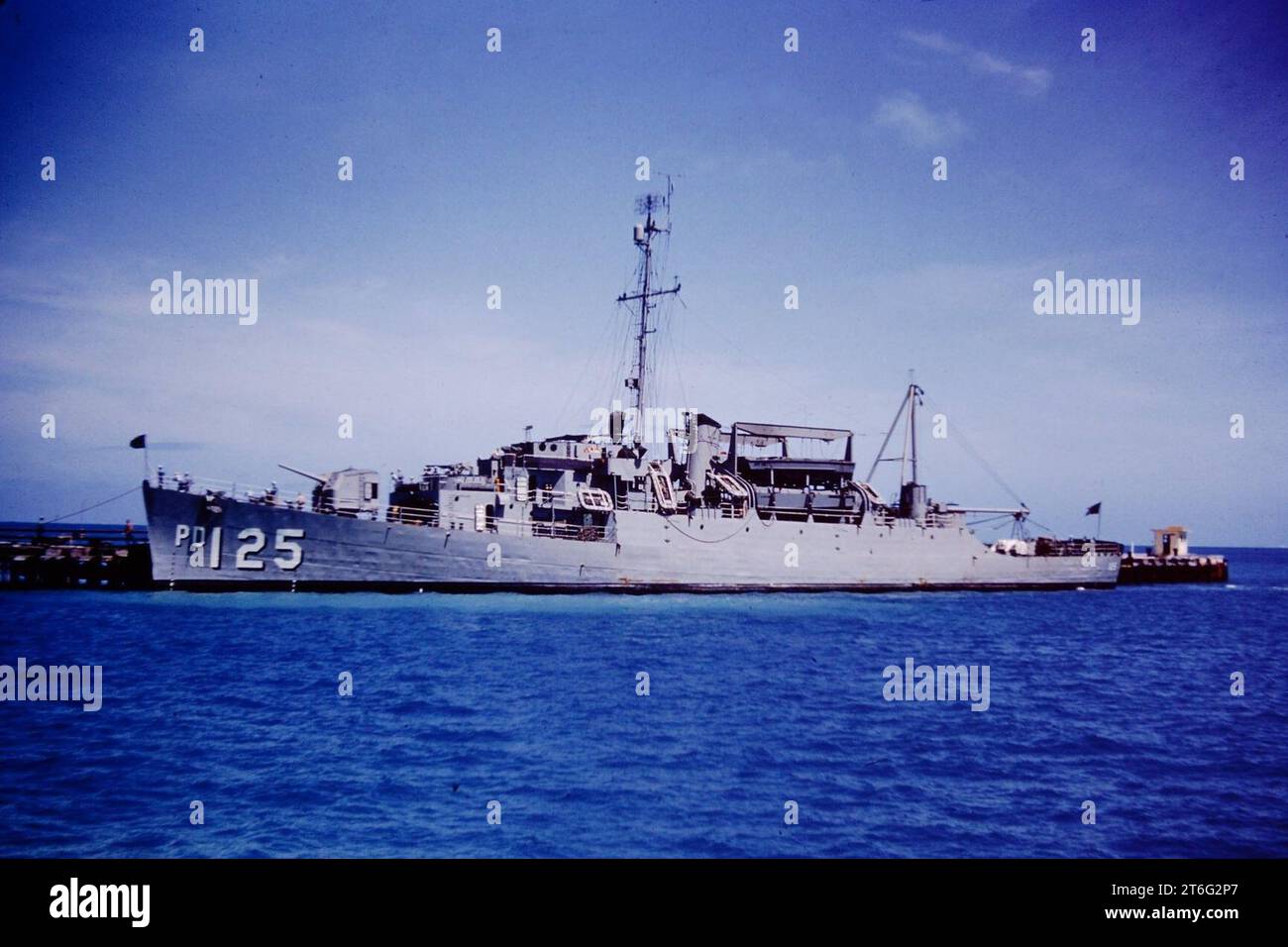 USS Wantuck (APD-125) in port, circa in 1952 Stock Photo - Alamy
