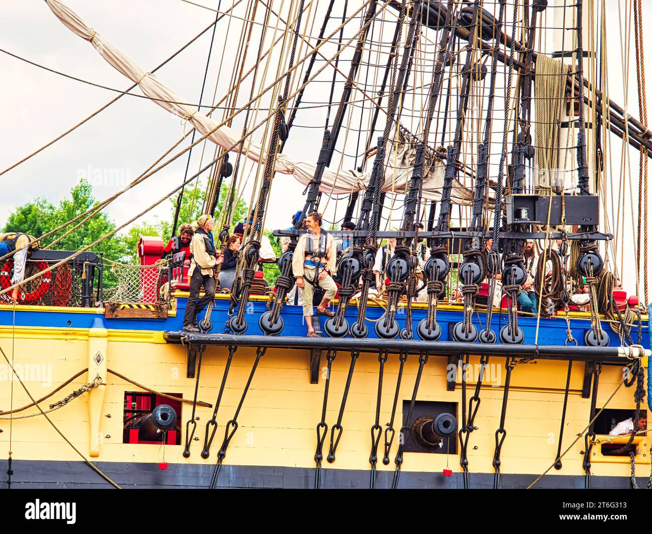 ROUEN, FRANCE - JUNE Circa, 2019. Hermione, famous replica of La ...
