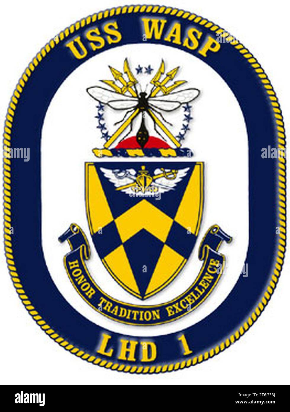 USS Wasp (LHD 1) Emblem Stock Photo - Alamy