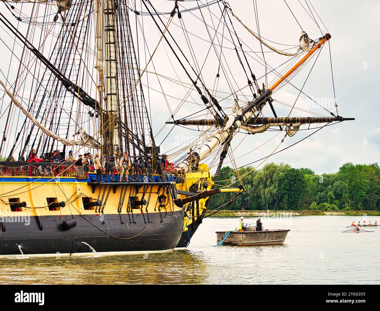 ROUEN, FRANCE - JUNE Circa, 2019. Hermione, famous replica of La ...