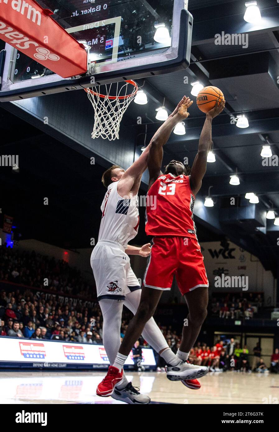 November 09 2023 Moraga, CA U.S.A. New Mexico center Nelly Junior ...