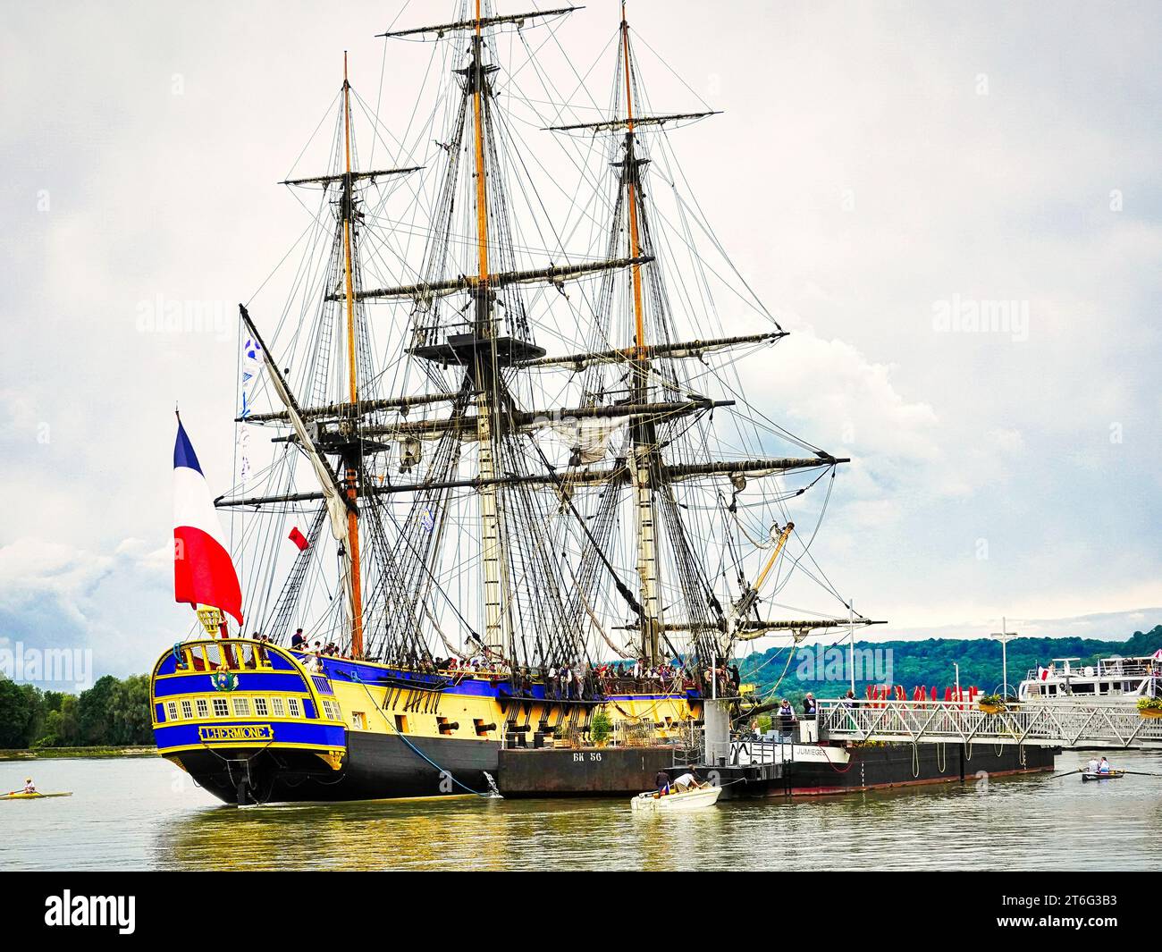 ROUEN, FRANCE - JUNE Circa, 2019. Hermione, famous replica of La ...