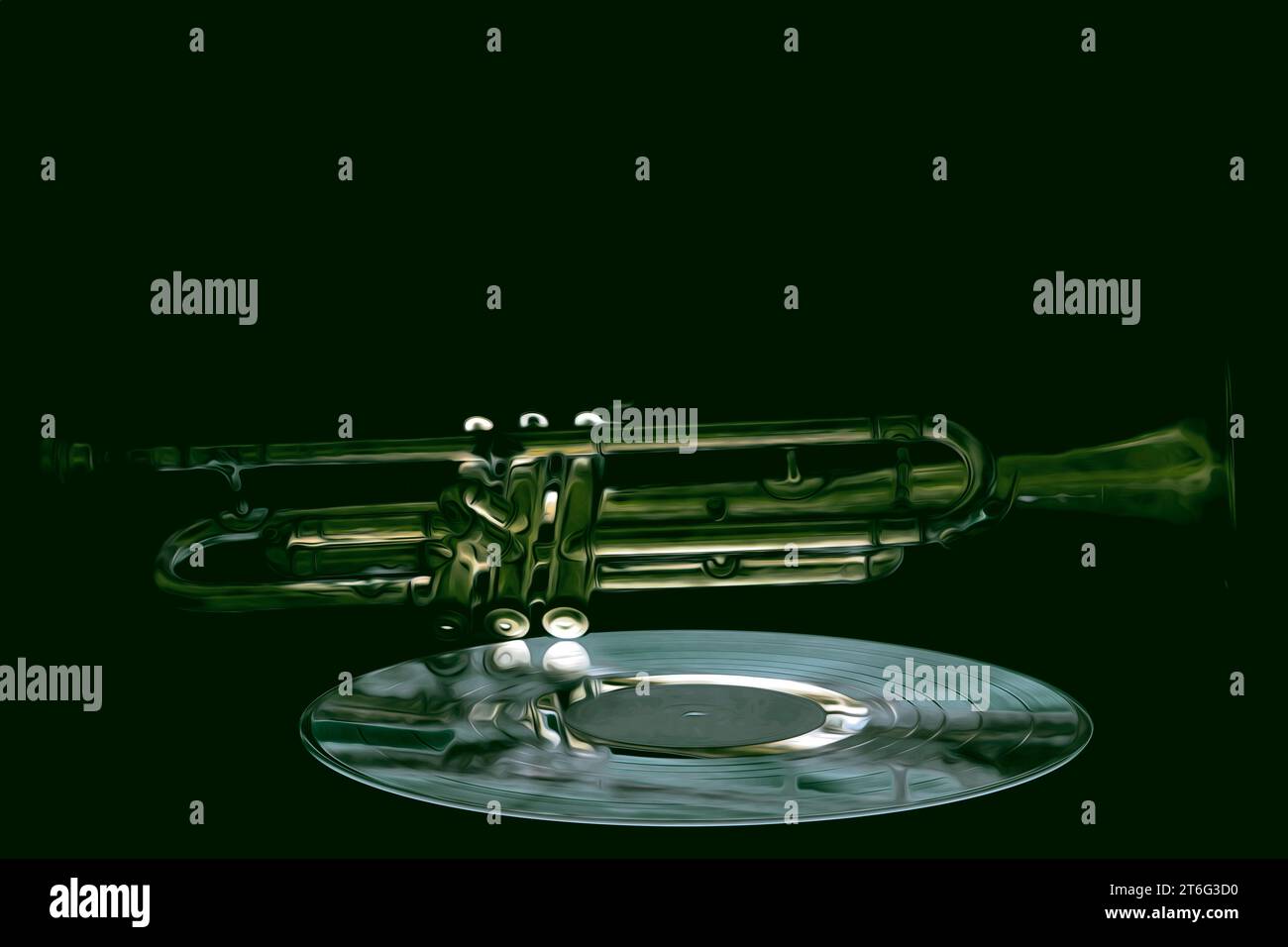 the trumpet is the perfect instrument for playing good old jazz Stock ...