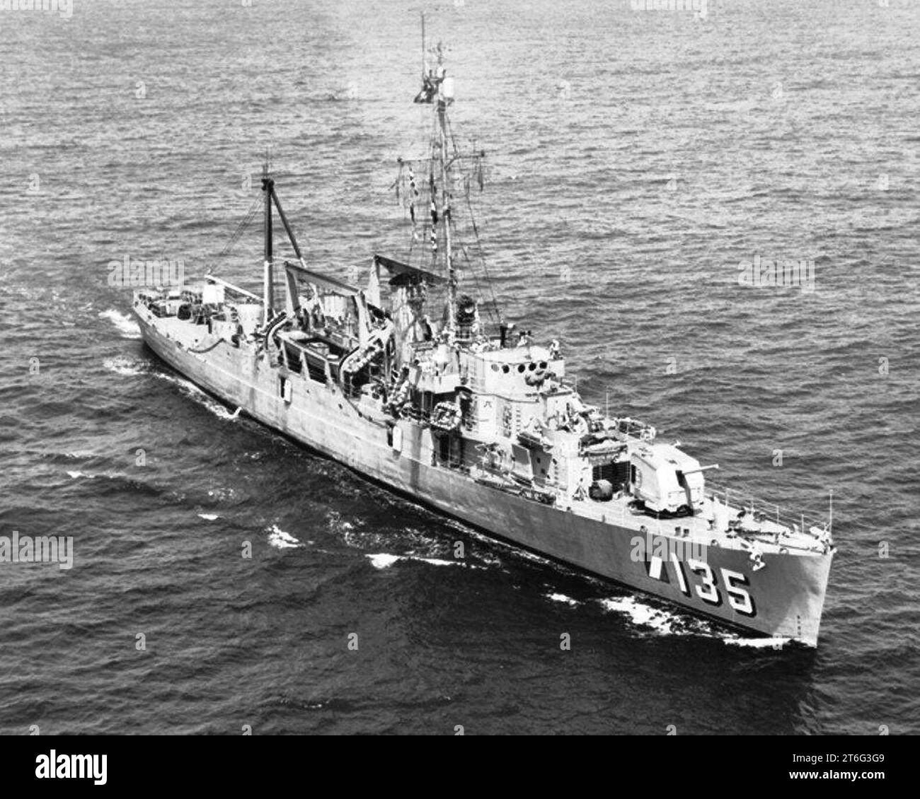 USS Weiss (APD-135) underway, circa in 1950s Stock Photo - Alamy