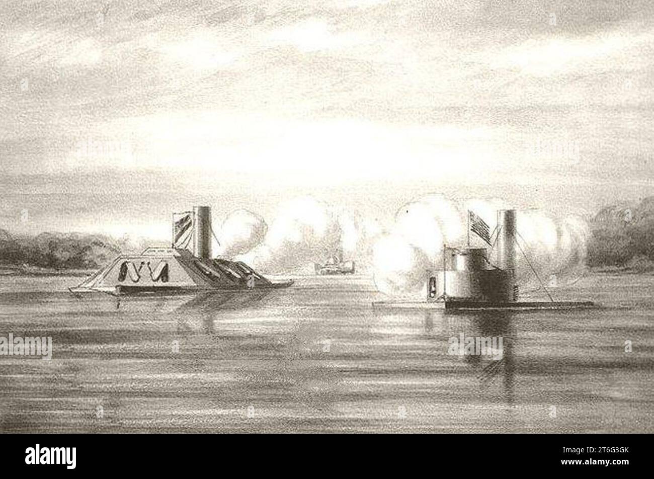 USS Weehawken CSS Atlanta Stock Photo - Alamy