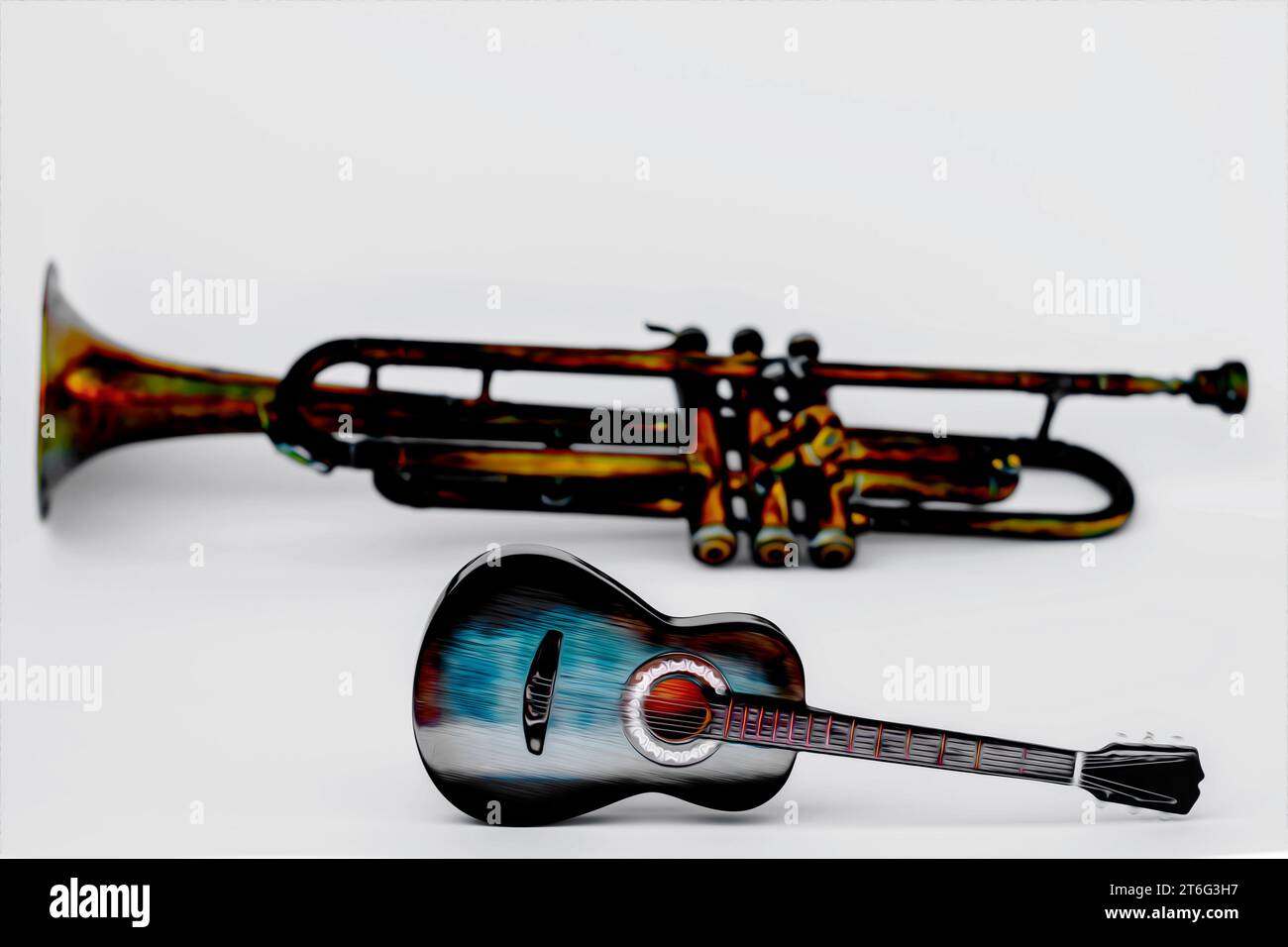 the trumpet is the perfect instrument for playing good old jazz Stock ...