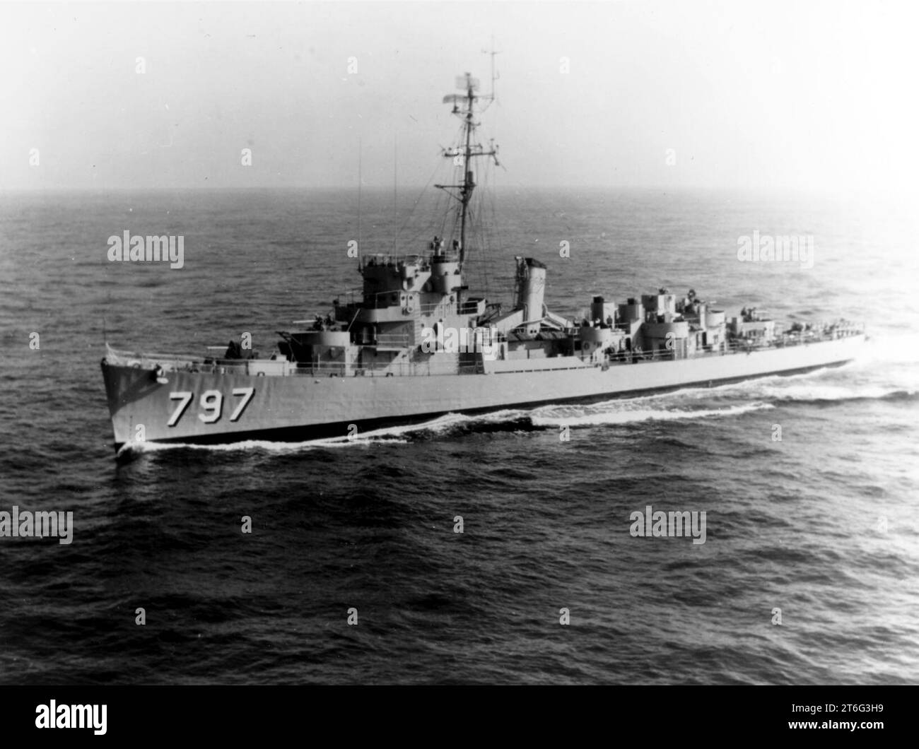 USS Weeden (DE-797) underway at sea, in the 1950s Stock Photo - Alamy