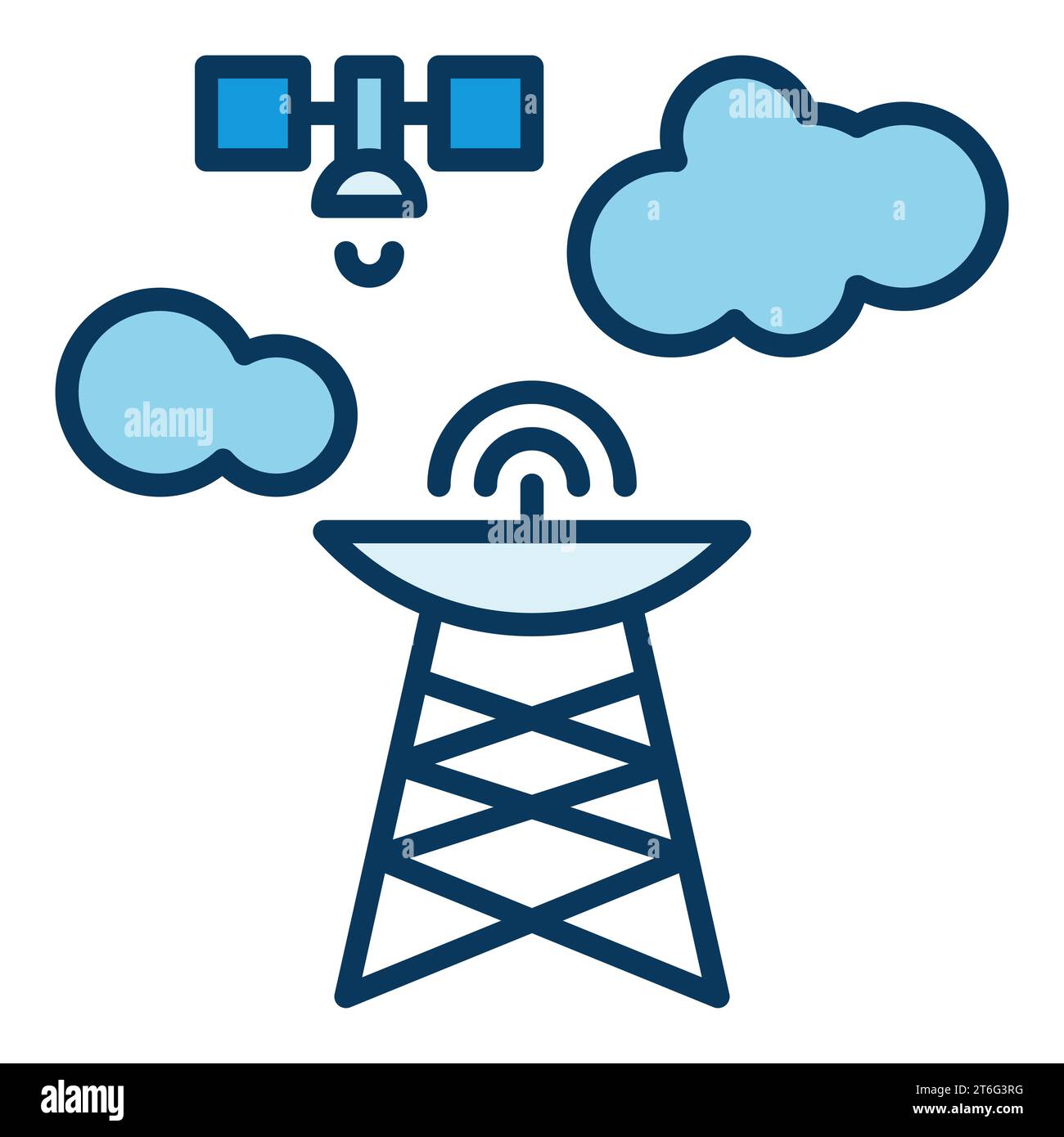 Radio transmitter mast concept Stock Vector Images - Alamy