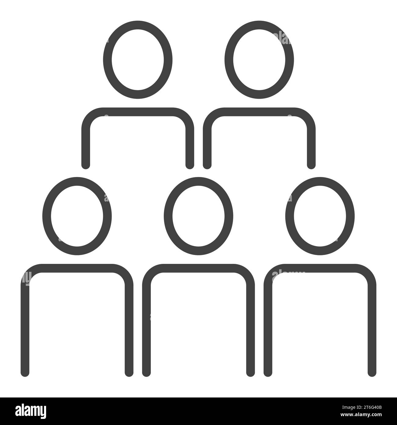 Social Relationships vector People concept icon or sign in thin line ...