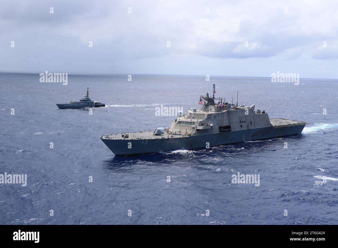 USS Wichita (LCS-13) and Jamaica Defence Force Coast Guard patrol ...