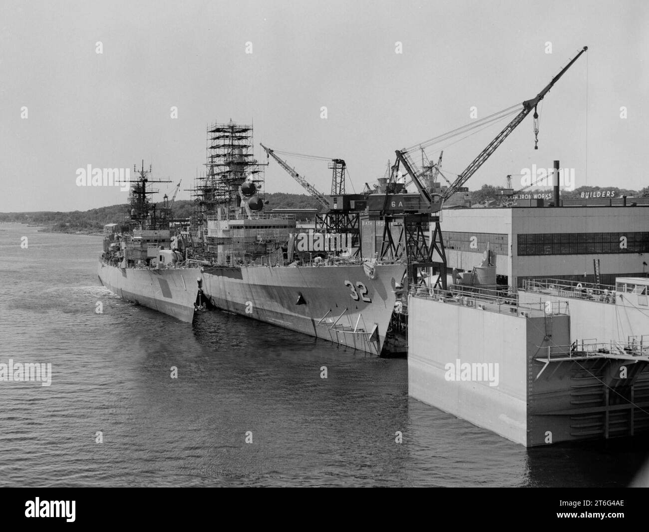 USS William H. Standley (DLG-32) and USS Glover (AGDE-1) under ...