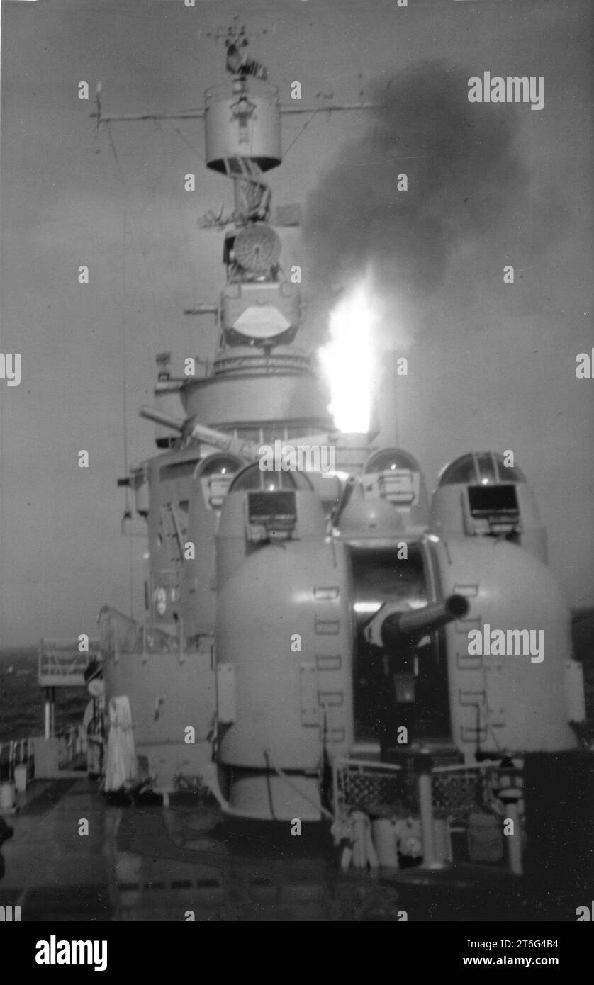 USS Wilkinson (DL-5) fires a RUR-4 Weapon Alpha off Newport, Rhode ...