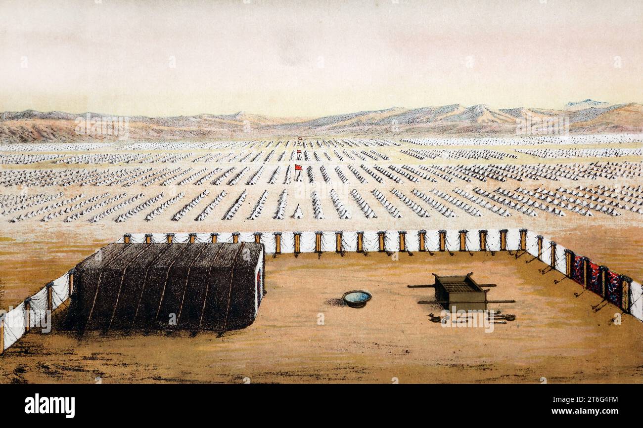 Illustration of General view of the Camp Court and the Tabernaclewith ... Illustration of General view of the Camp Court and the Tabernaclewith ...