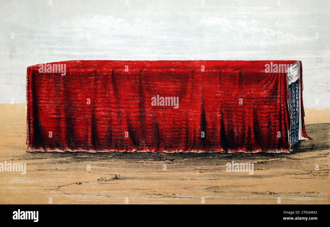 Illustration of Inner Covering of the Tabernacle Rams skin Dyed red ...