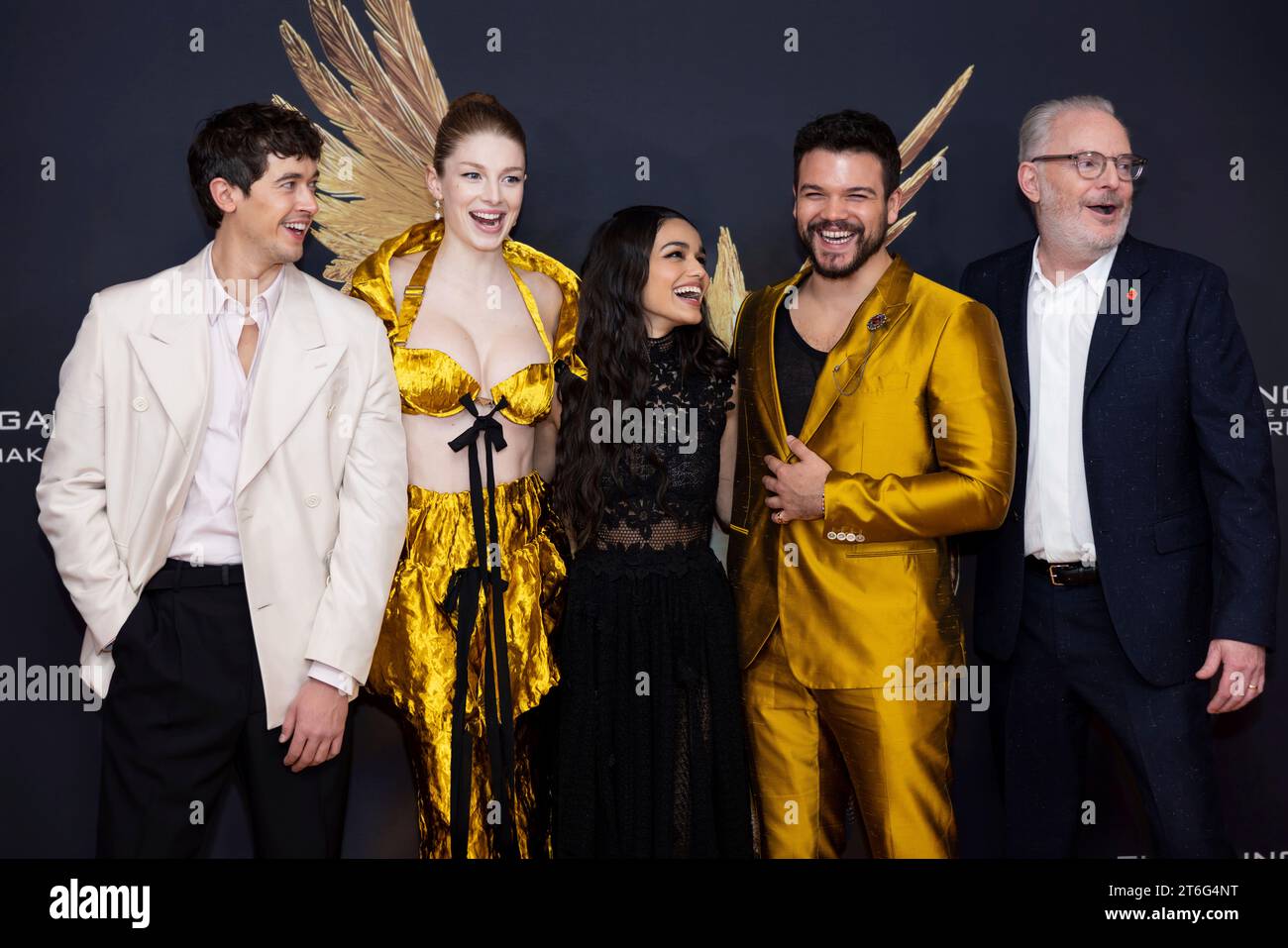 Tom Blyth, from left, Hunter Schafer, Rachel Zegler and Josh Andres ...
