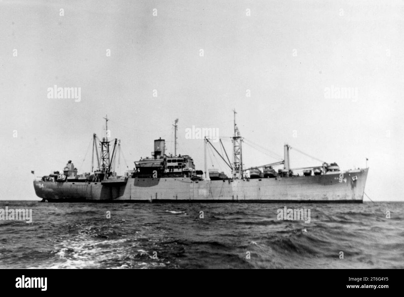 USS Winston (AKA-94) at Hampton Roads, Virginia (USA), 6 June 1948 ...