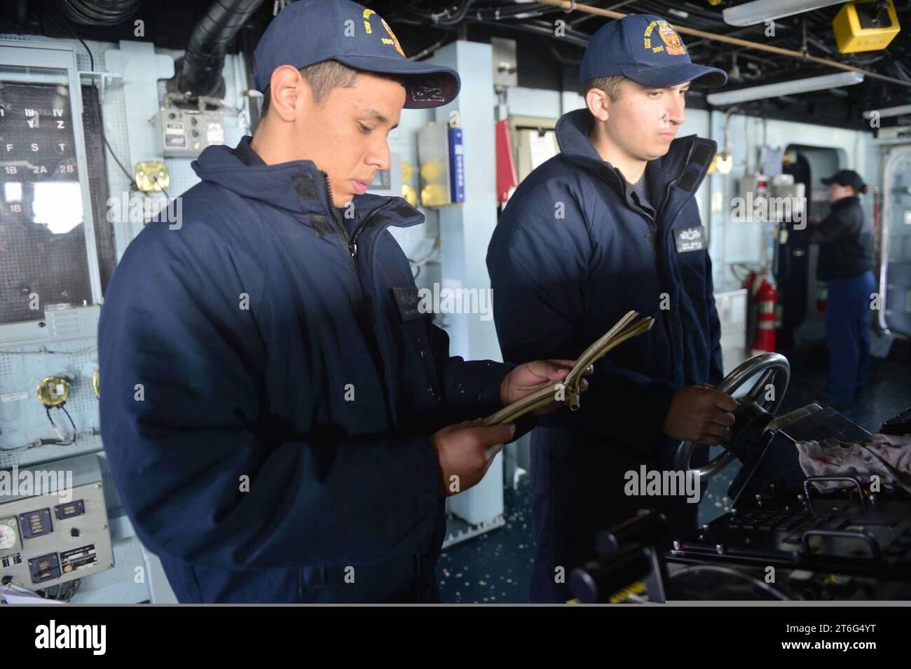 USS Winston Churchill activity 150202 Stock Photo - Alamy
