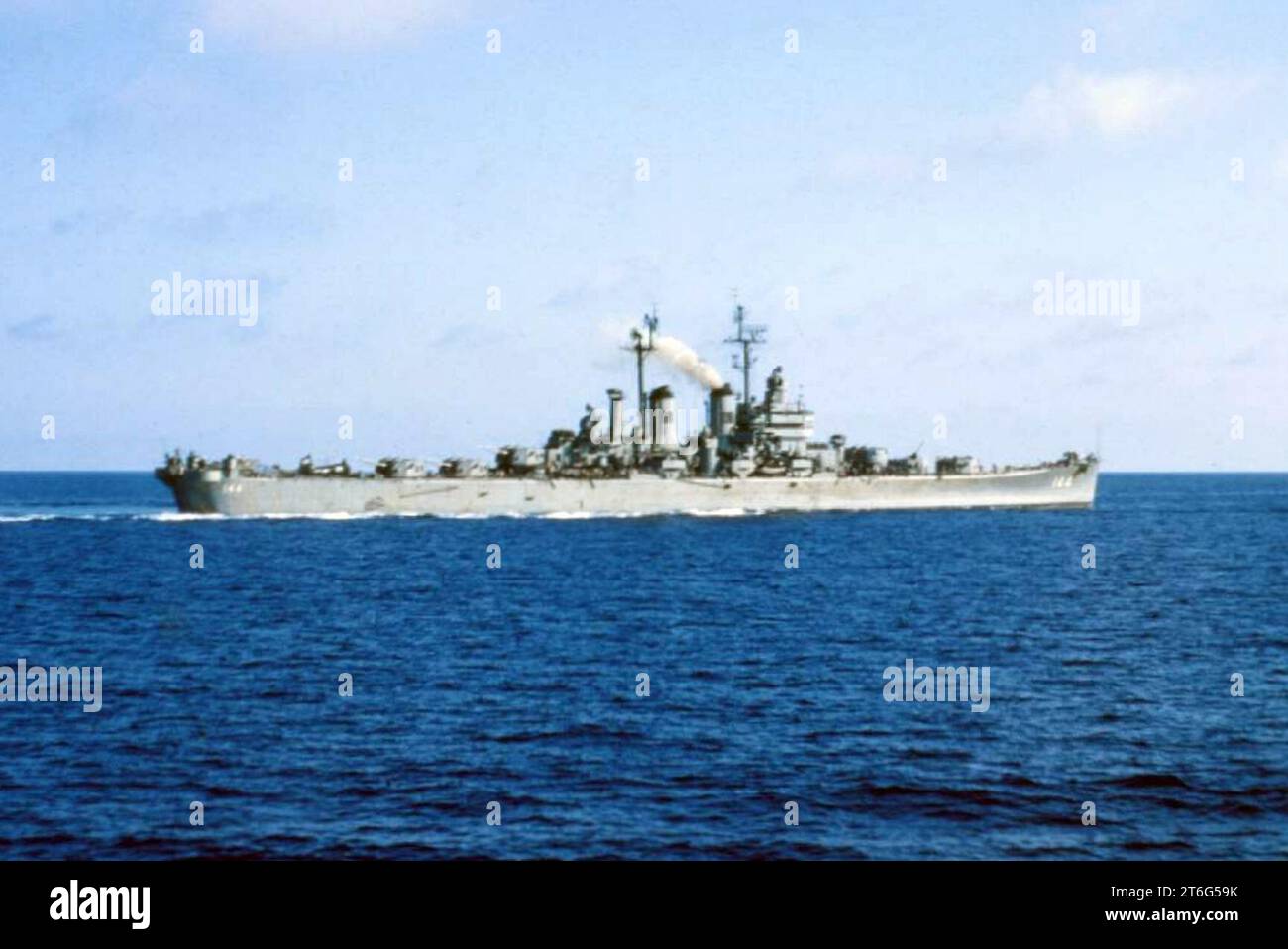 USS Worcester (CL-144) underway in 1953 Stock Photo - Alamy