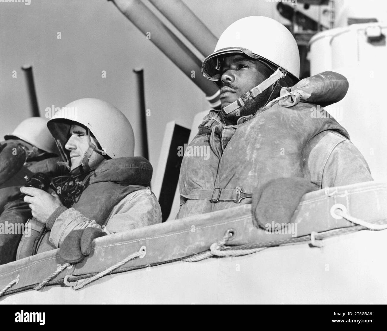 USS Wisconsin BB-64 sailors 1953 Stock Photo - Alamy