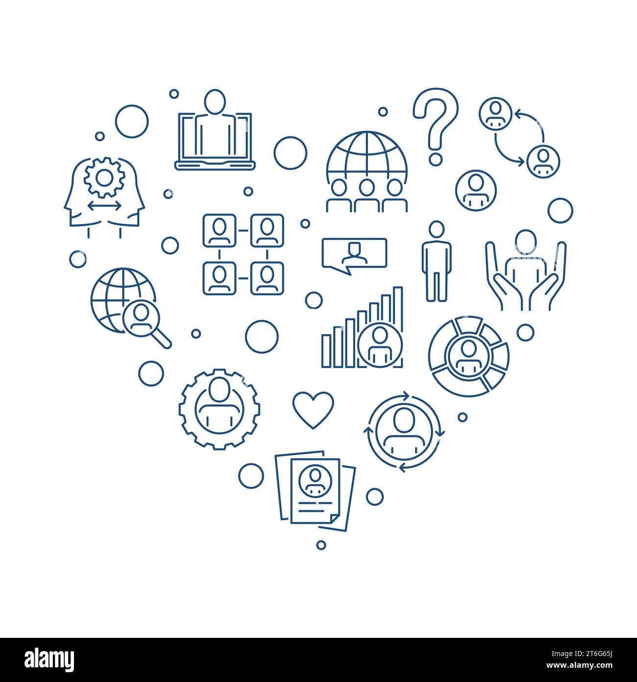 Sociology Heart Shaped minimal vector Social Research concept banner or ...