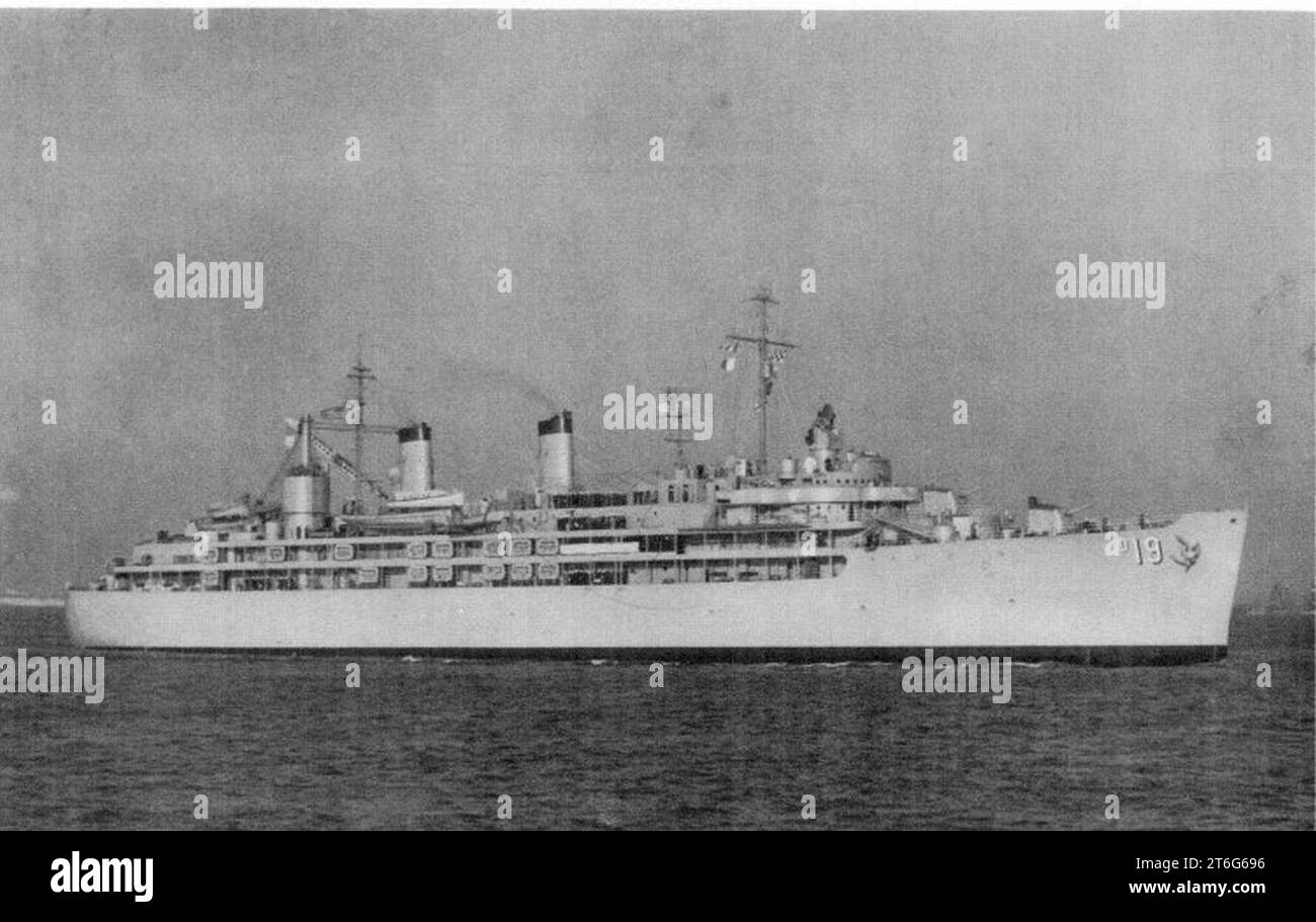 USS Yosemite (AD-19) underway, circa in 1954 Stock Photo - Alamy