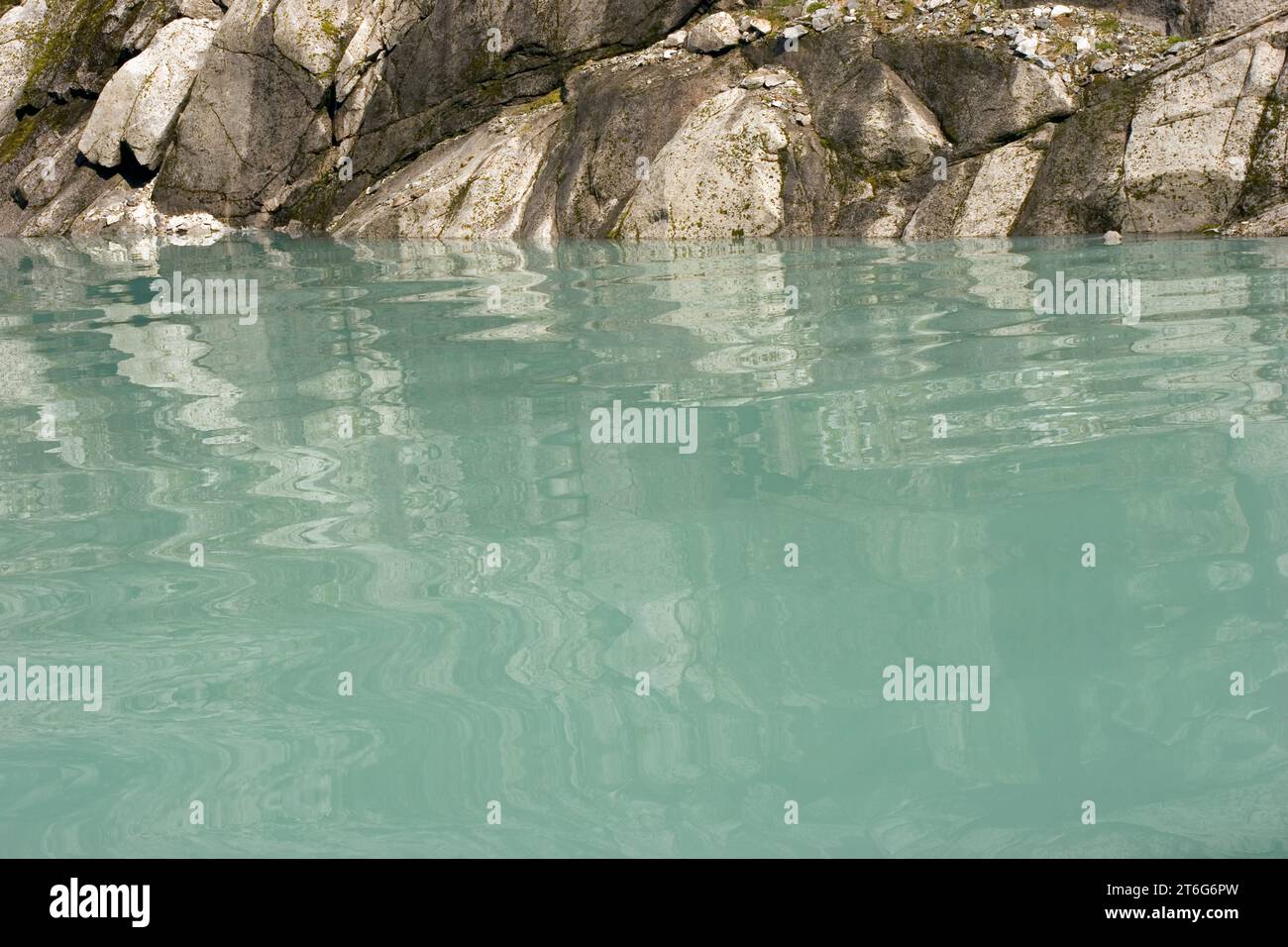 A silty glacier-dammed lake of the Brady Glacier, Glacier Bay National ...