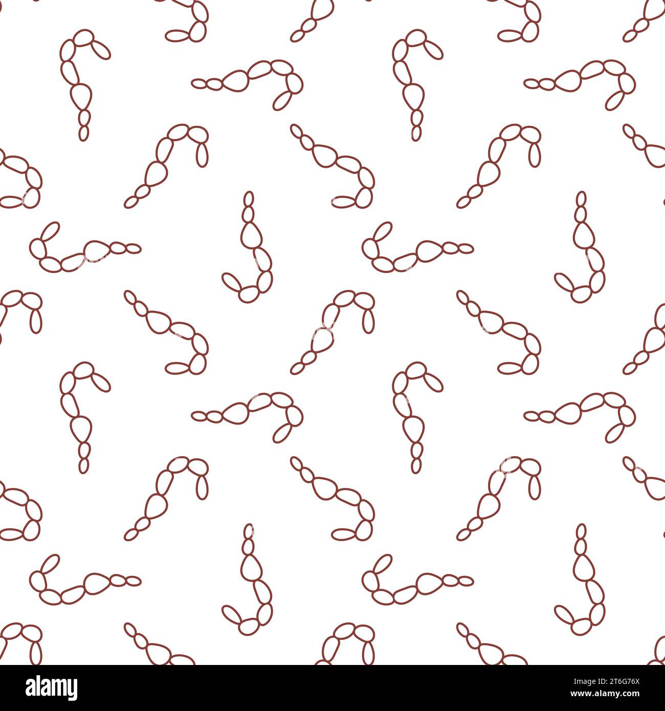 Bacteria Microbe vector concept red seamless pattern Stock Vector Image ...