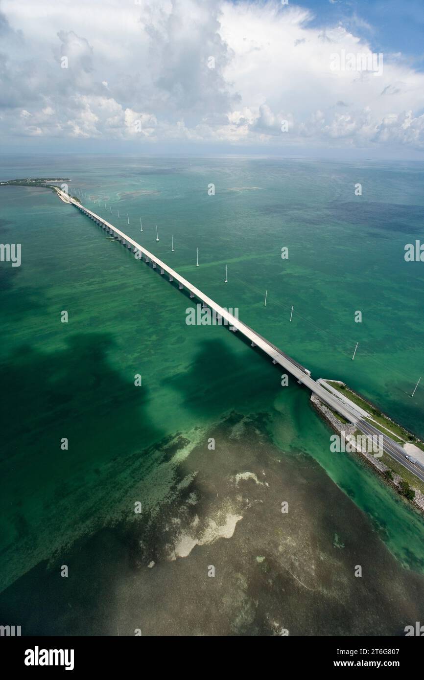 Aerial view of Channel 5 Bridge, Florida Keys Stock Photo - Alamy
