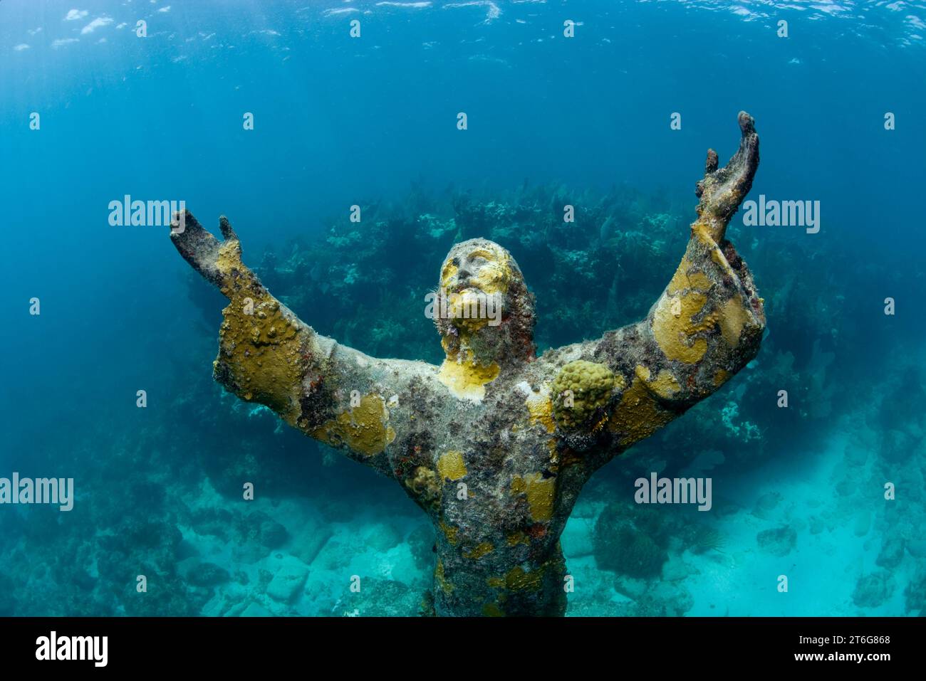 Statue of Christ of the Abyss, Key Largo, Florida Stock Photo - Alamy