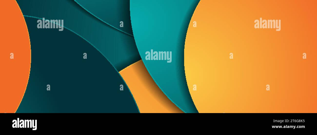 Orange and turquoise background Stock Vector Images - Alamy