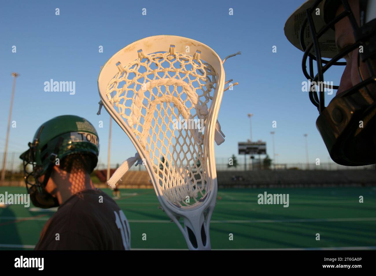 Lacrosse players during league play Stock Photo - Alamy