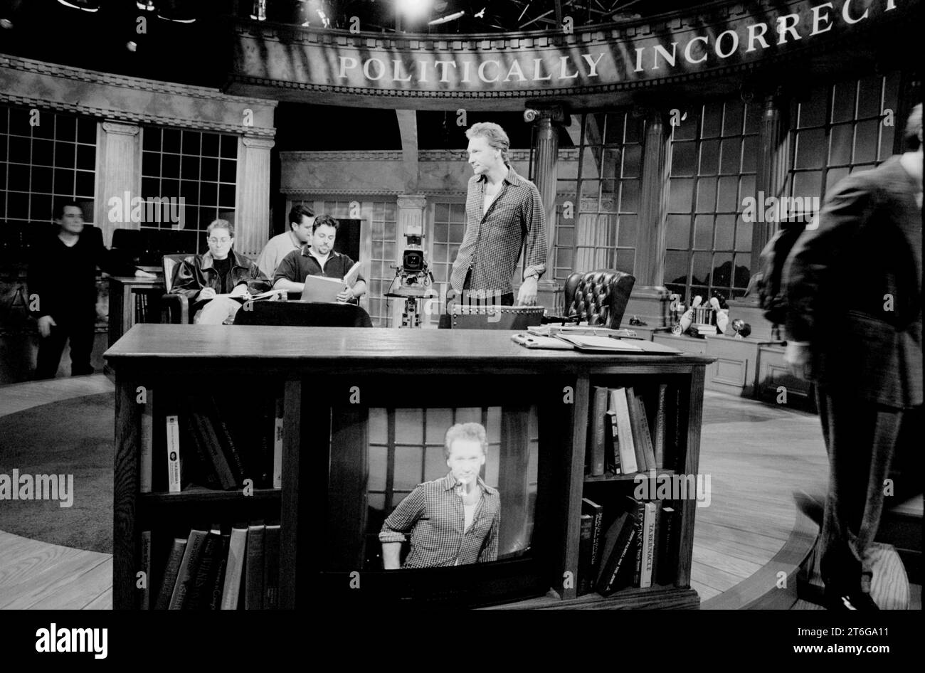 A television entertainer on the set of his show Stock Photo - Alamy