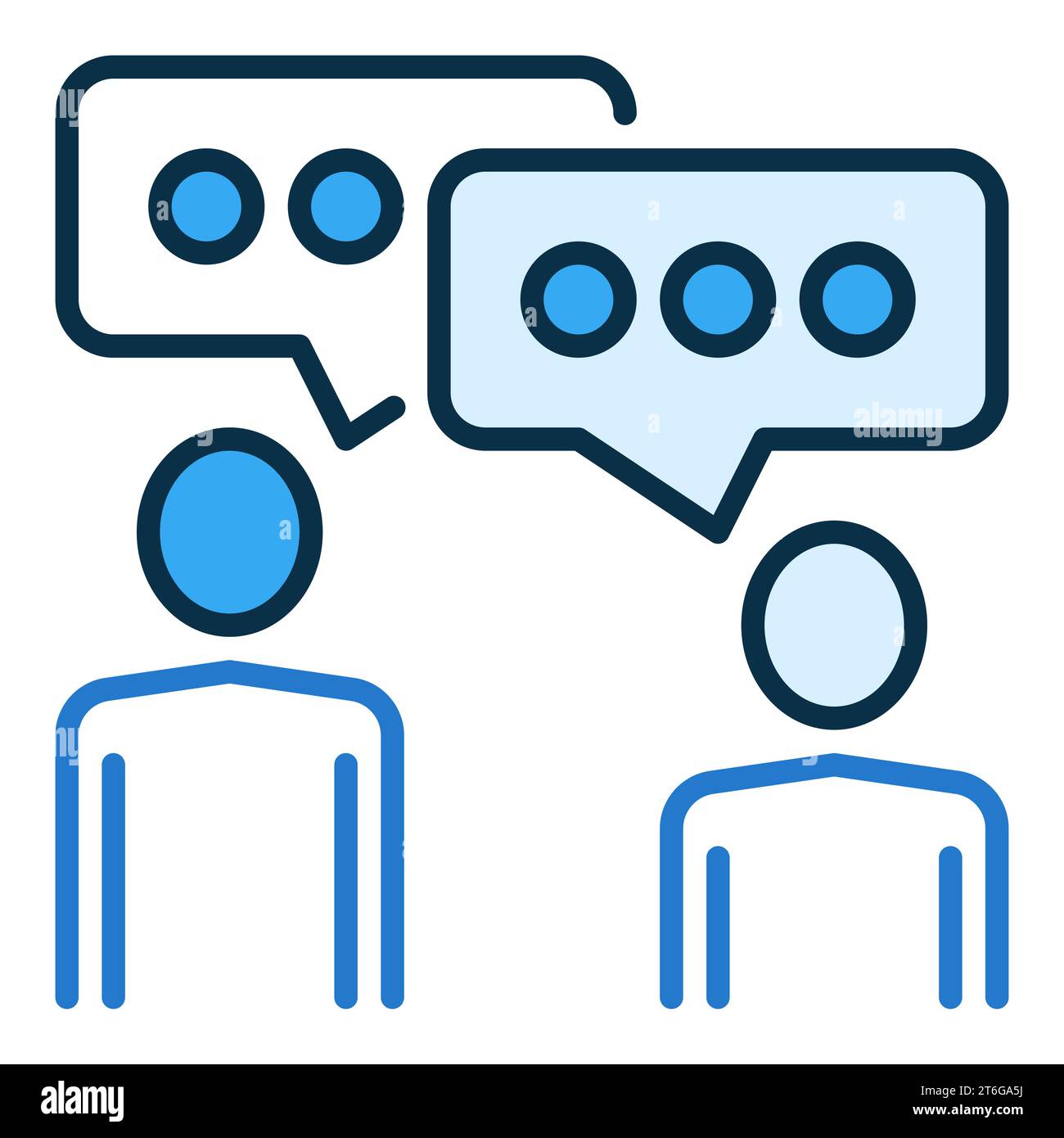 Speaking People vector Talk concept blue modern icon or design element ...