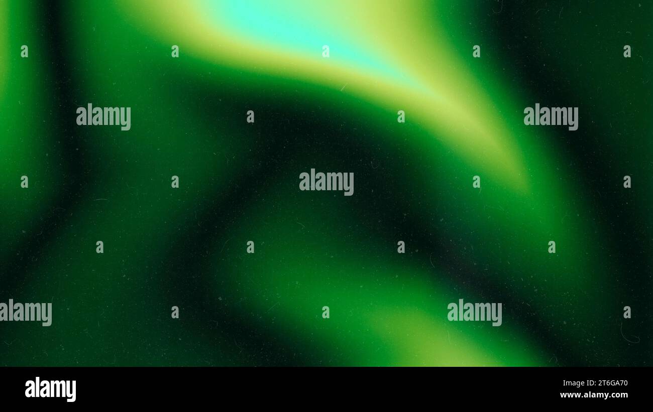 Green, yellow and black wave gradient grainy background. Illuminated ...