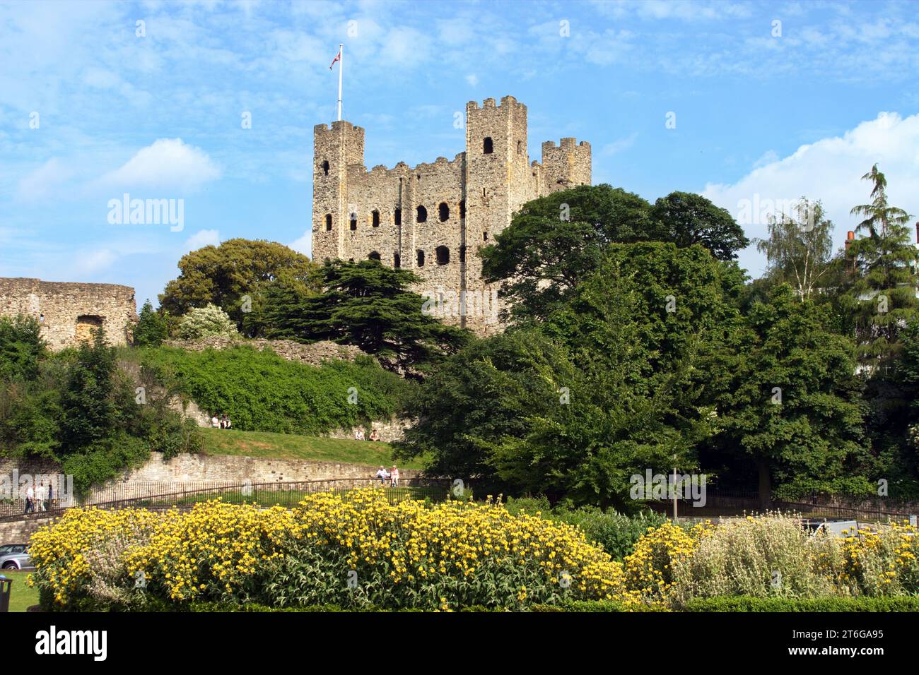 view of Rochester castle in Kent, England Stock Photo - Alamy