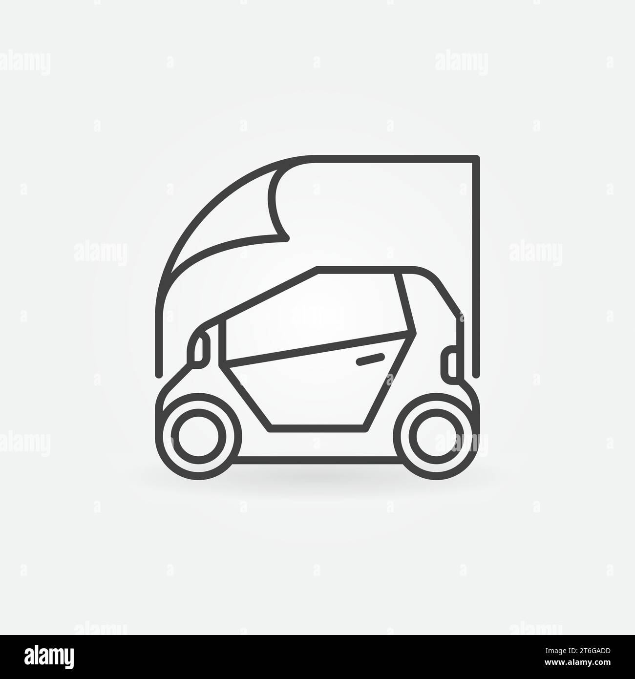 Vehicle Vinyl Wrap vector concept outline icon or symbol Stock Vector ...
