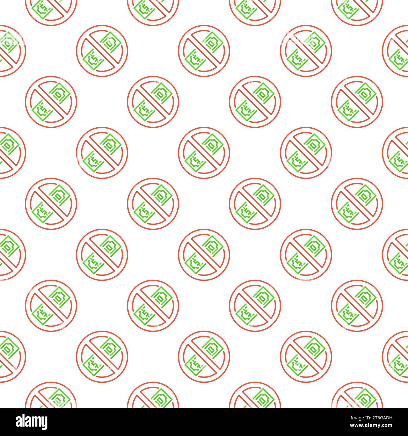 Stop Corruption vector Bribery Ban concept seamless pattern in outline style Stock Vector Image ...