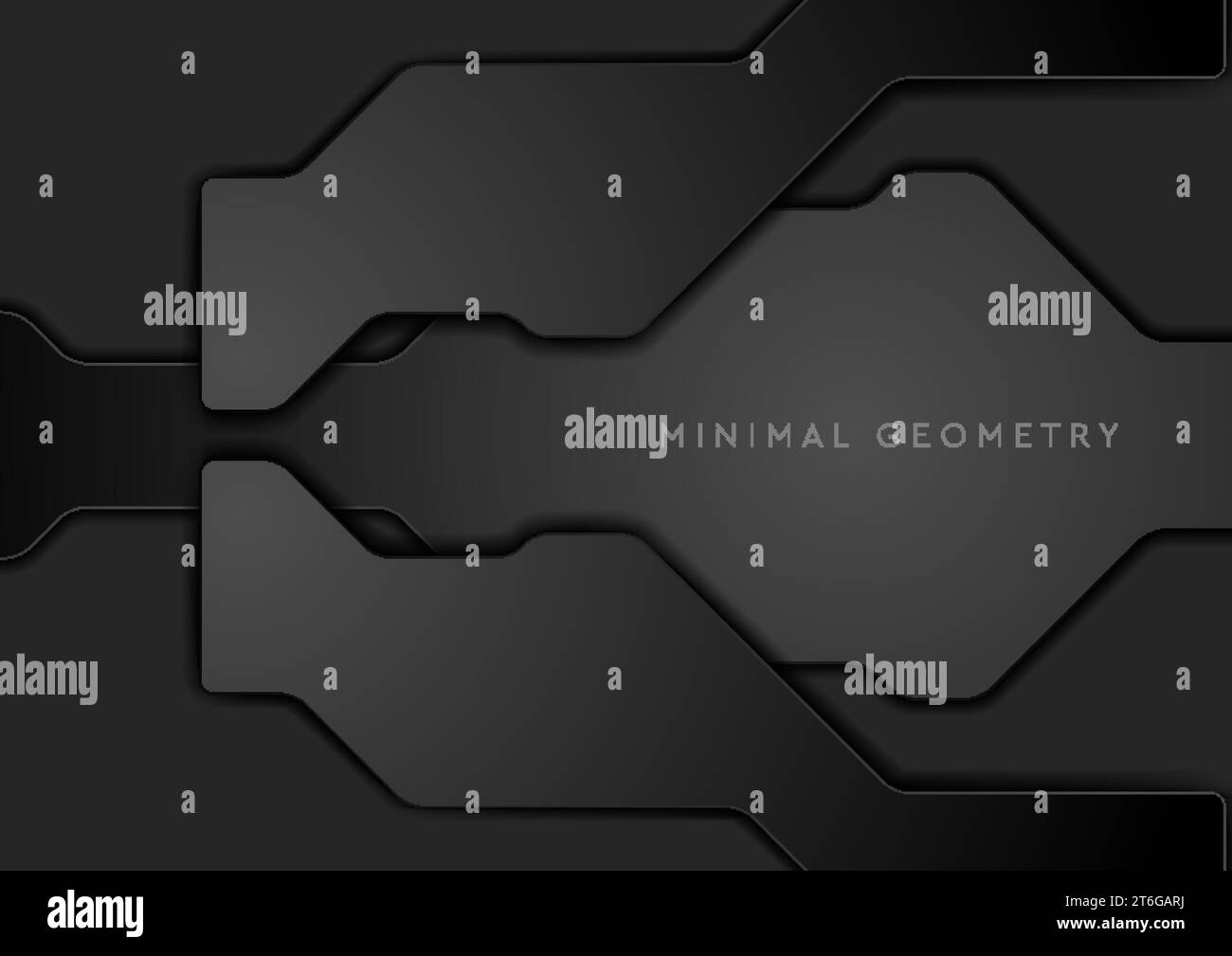 Black abstract technology geometric concept vector background Stock ...