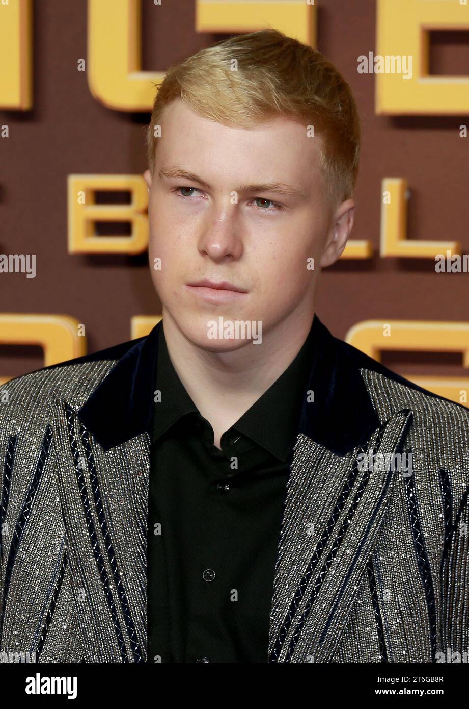 London, UK. 09th Nov, 2023. Knox Gibson arrives at "The Hunger Games: The Ballad of Songbirds ...