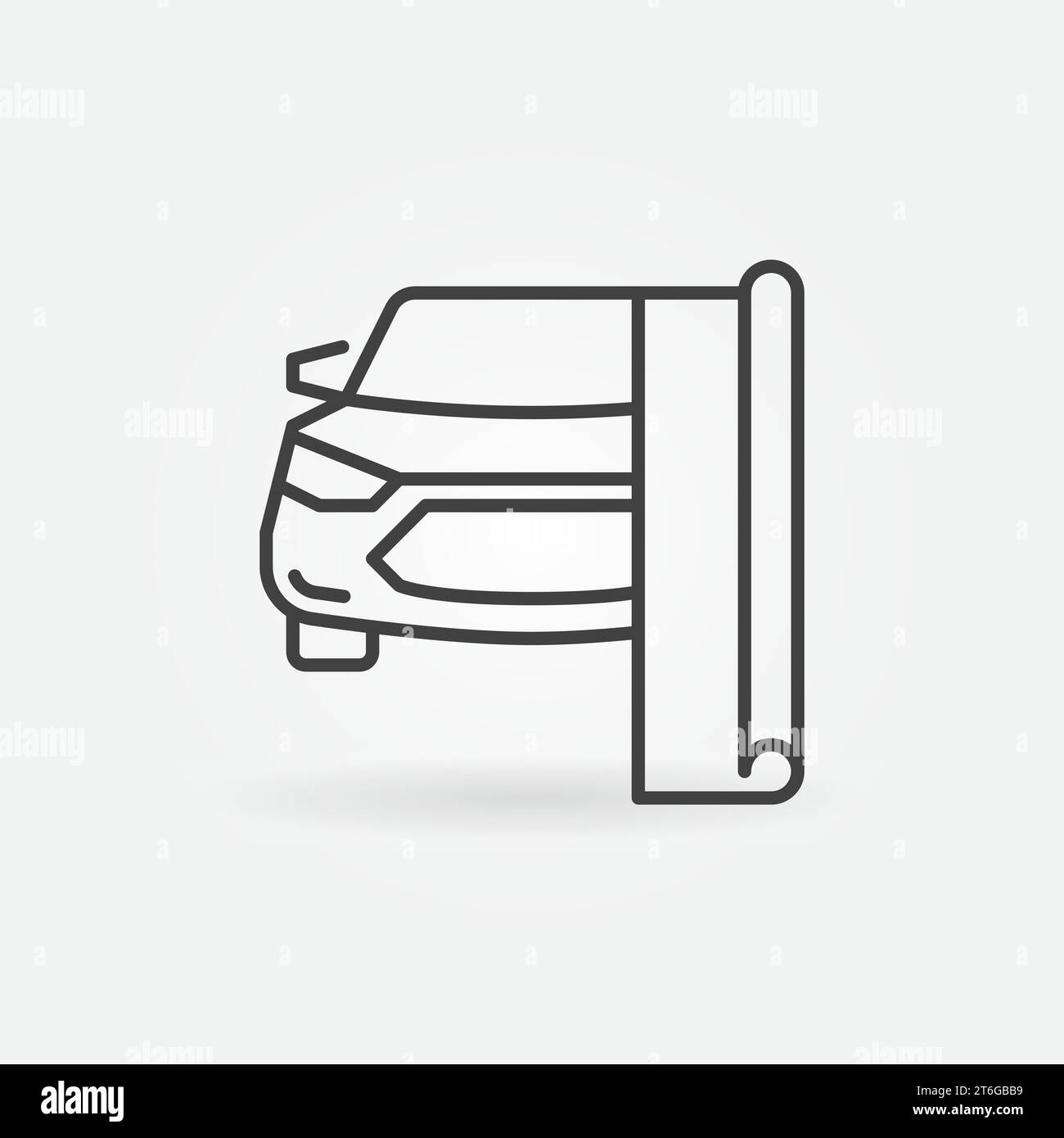 Car Wrapping and Detailing vector concept linear icon or symbol Stock ...