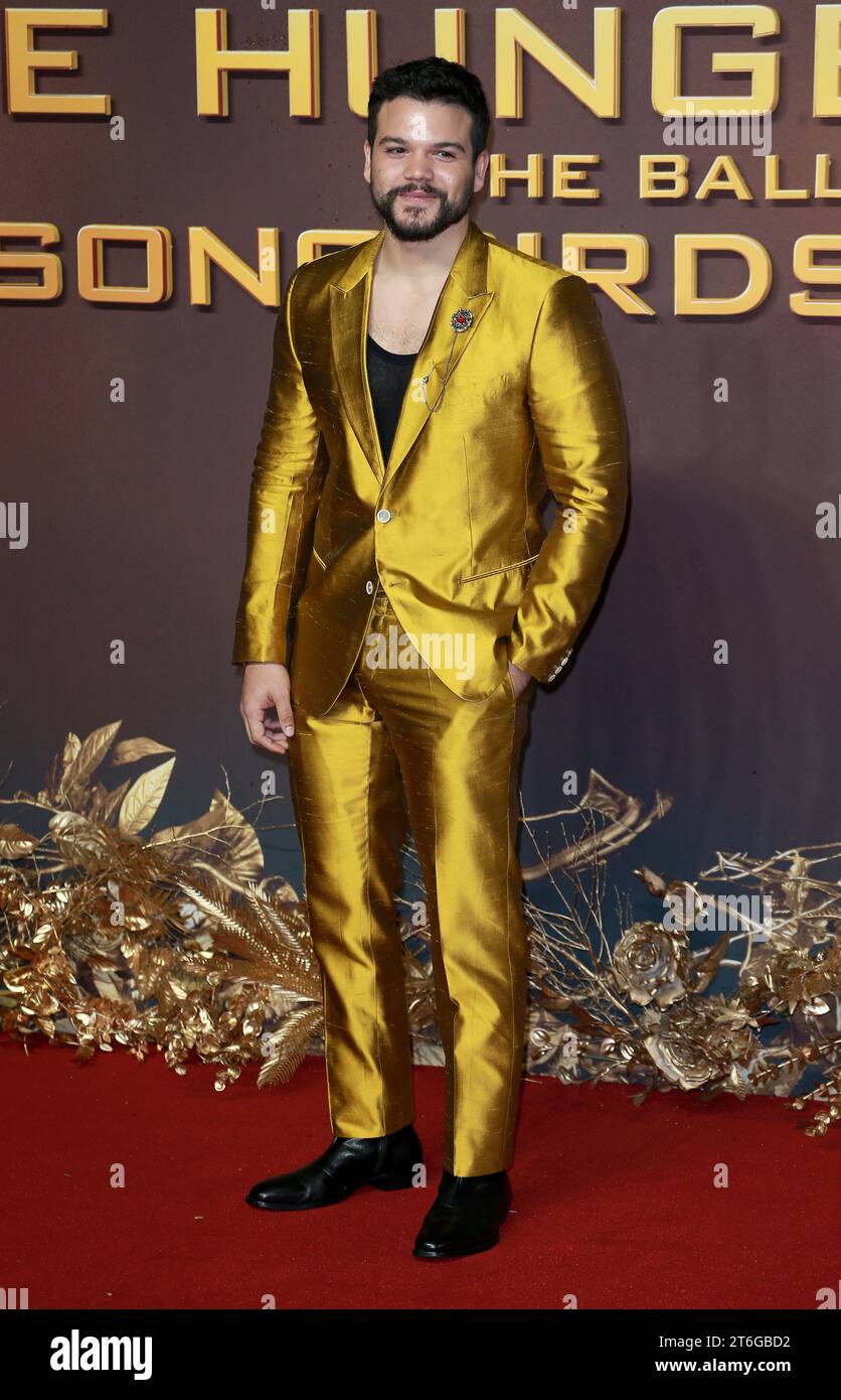 London, UK. 09th Nov, 2023. Josh Andrés Rivera arrives at "The Hunger ...